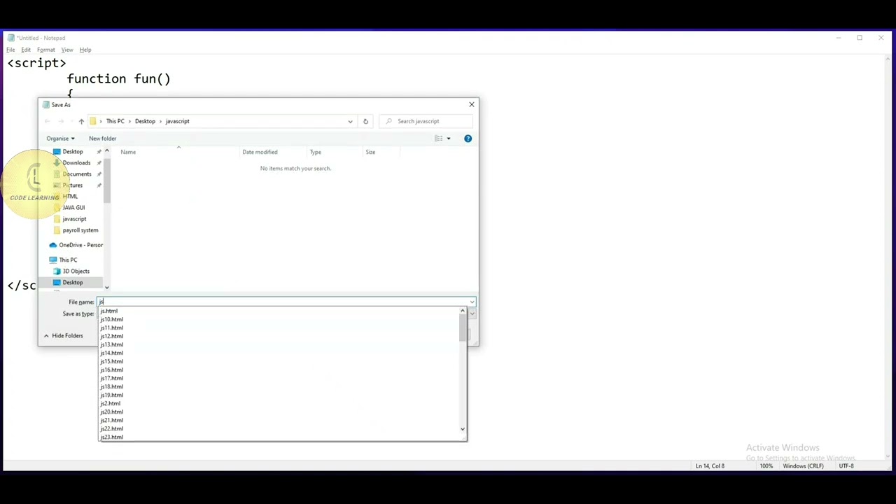 Javascript Class Local Class Codelearning Youtube 1832