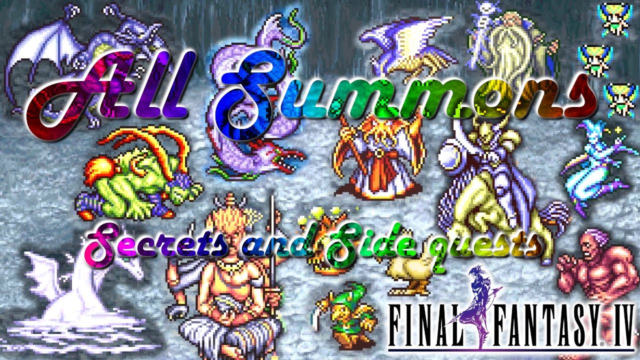 All Summons | Secrets and SideQuests | Final Fantasy IV Pixel Remaster ...
