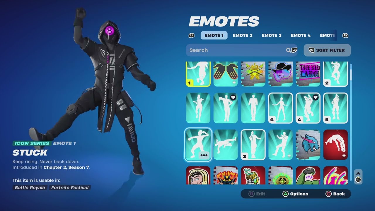 Fortnite Icon Series Emote Locker Showcase (Rare Emotes) - YouTube