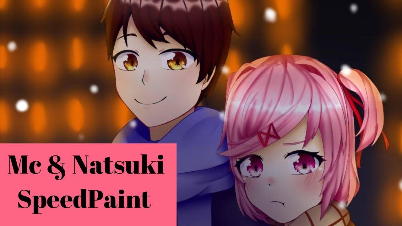 {SpeedPaint} - DDLC: Mc and Natsuki - YouTube