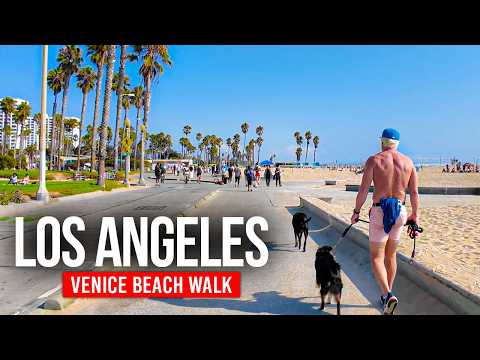LOS ANGELES, USA 🇺🇸 En Ünlü Plaj | 4K Yürüyüş Turu