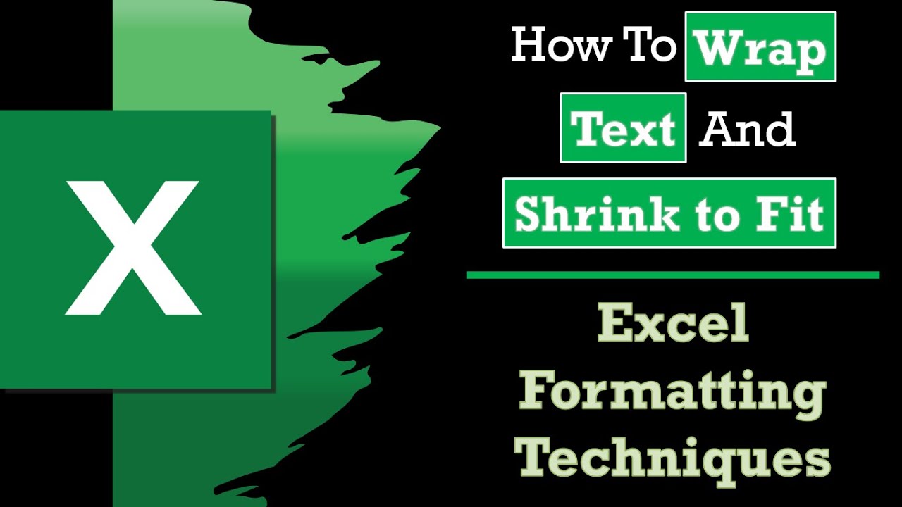 How To Wrap Text And Shrink To Fit In Excel 4 YouTube How To Wrap Text And Shrink To Fit In Excel 4 YouTube