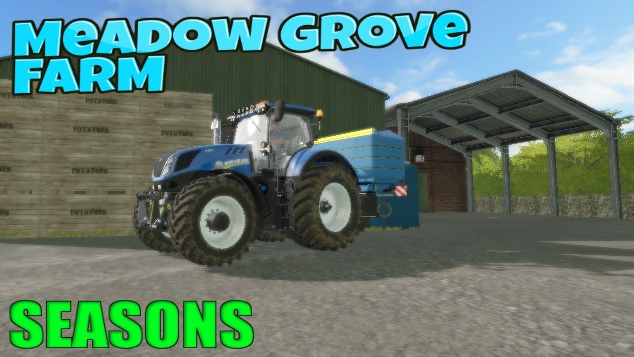 fs17 silage on Meadow Grove farm (pc) - YouTube