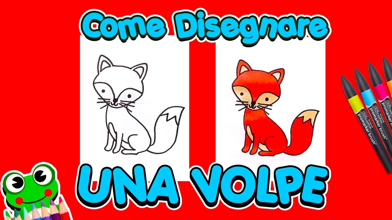 Disegniamo una Volpe 🦊 - Disegno Facile per Bambini - YouTube