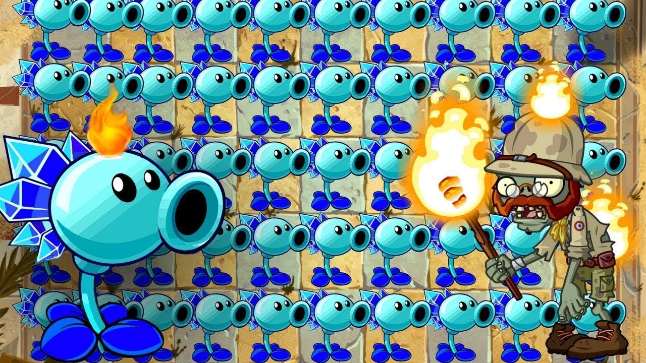 Plants vs Zombies SNOW PEA and Phat Beet Challenge in PVZ 2 Primal ...