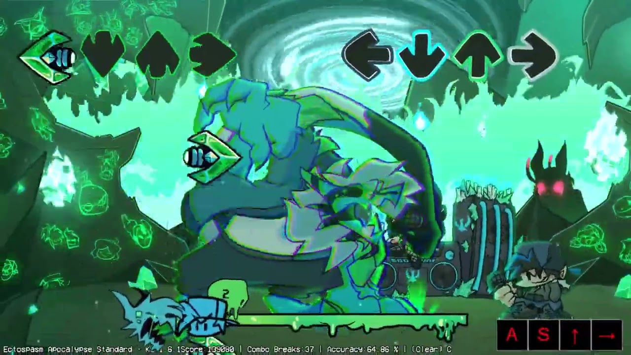 Beating Ectospasm Apocalypse - FNF Vs RetroSpecter 1.5 Update - YouTube