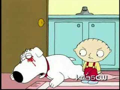 STEWIE BEATS UP BRIAN - YouTube