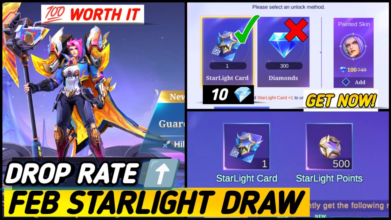 I GOT FEBRUARY STARLIGHT FOR ONLY 100 💎?! 😱 | STARLIGHT LUCKY DRAW ...