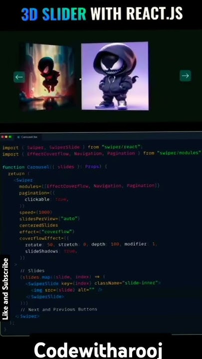 3d Slider Images With Reactjs Htmlcssjavascript Reactjstutorial Reactjsdeveloper 3d