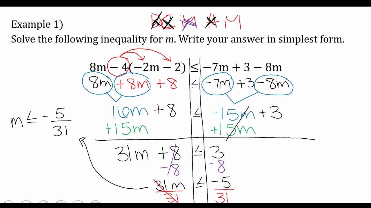Solving Inequalities (Level 3) - YouTube
