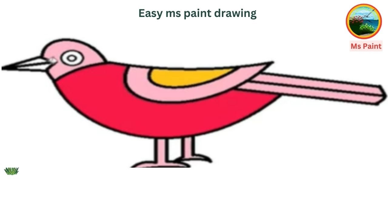Easy ms paint drawing🎇How to drawing ms paint🌴How to drawing paint in ...