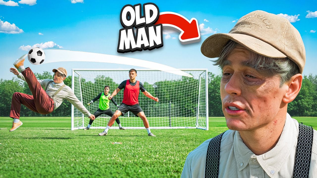 Old Man Plays Football and Breaks Ankles - YouTube