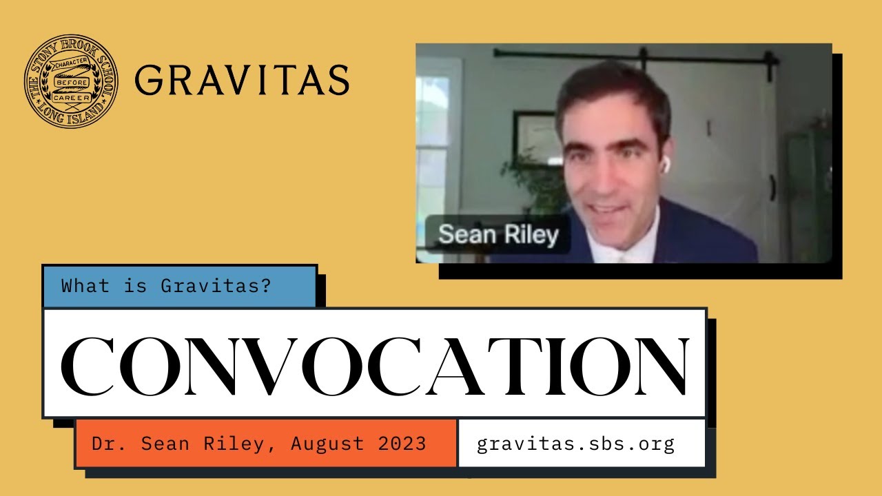 Gravitas Convocation 2023 - Dr. Sean Riley - What is Gravitas? - YouTube