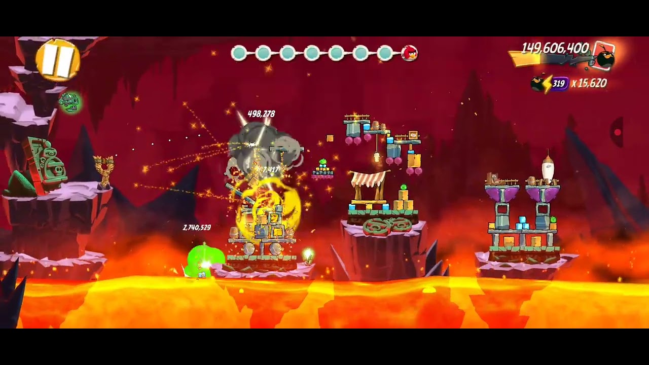 Angry Brids 2 golden pig change 6/8 bomb - YouTube