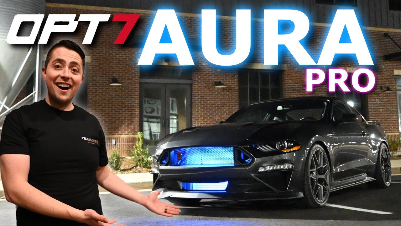 Installing The OPT-7 AURA Pro LED Grille Lighting Kit On My Mustang ...