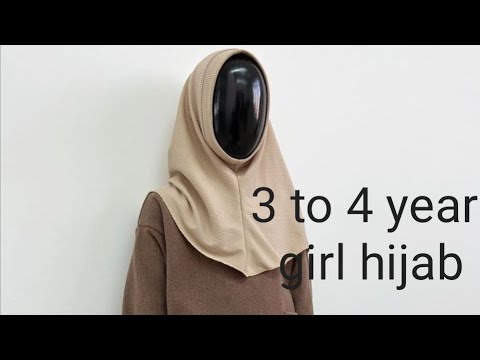 3 to 4 year girl scarf cutting and stitching/ hijab making step by step for bigners