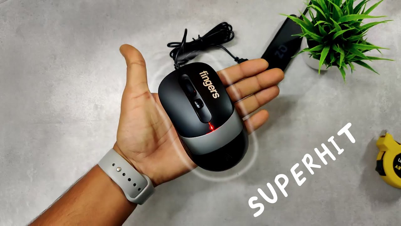 FINGERS SuperHit Mouse with Dual Tone Design Review - YouTube
