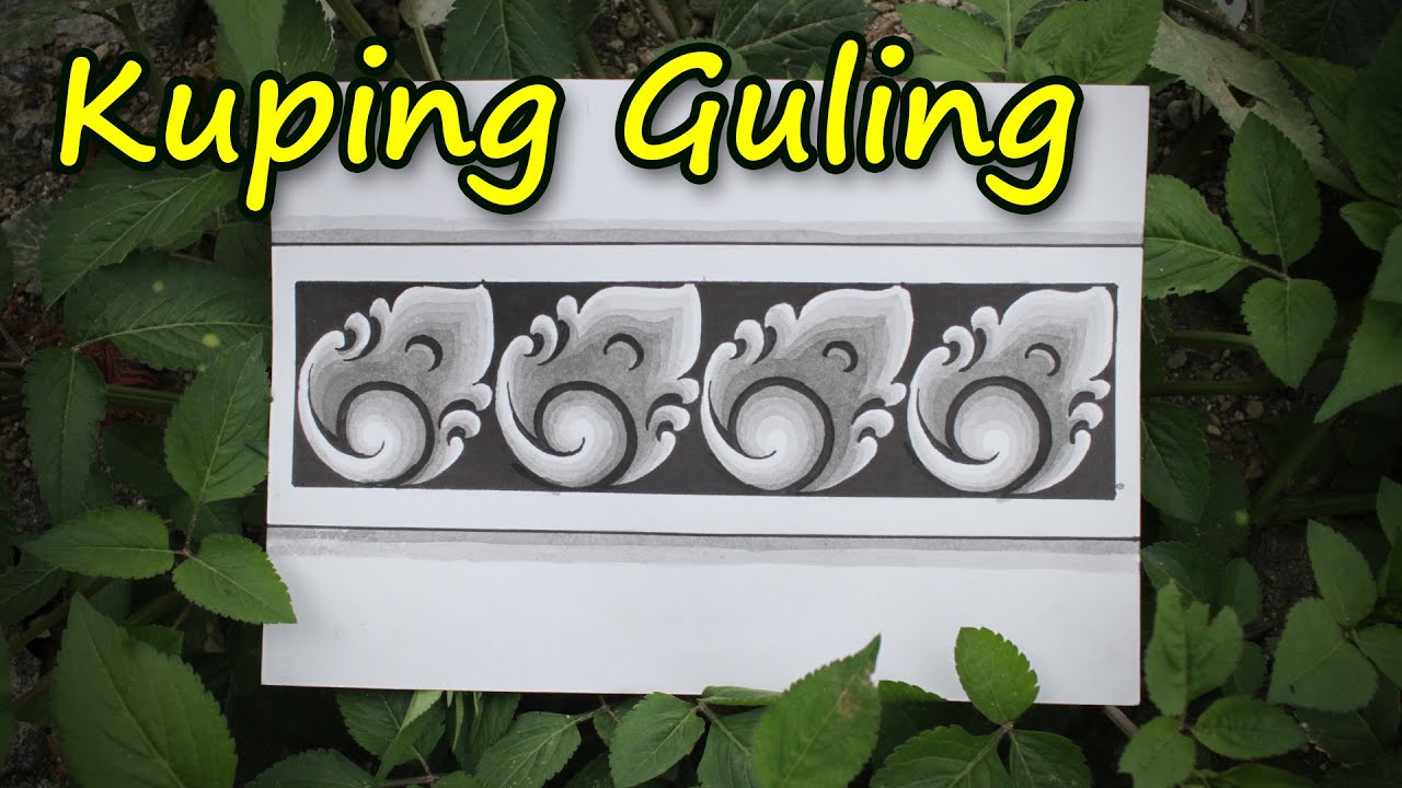 KUPING GULING | How to draw an ornament: Balinese style - YouTube