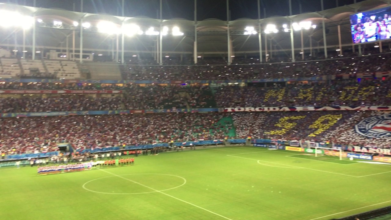 Mosaico da torcida do Bahia na final da copa do Nordeste 2017 - BBMP ...