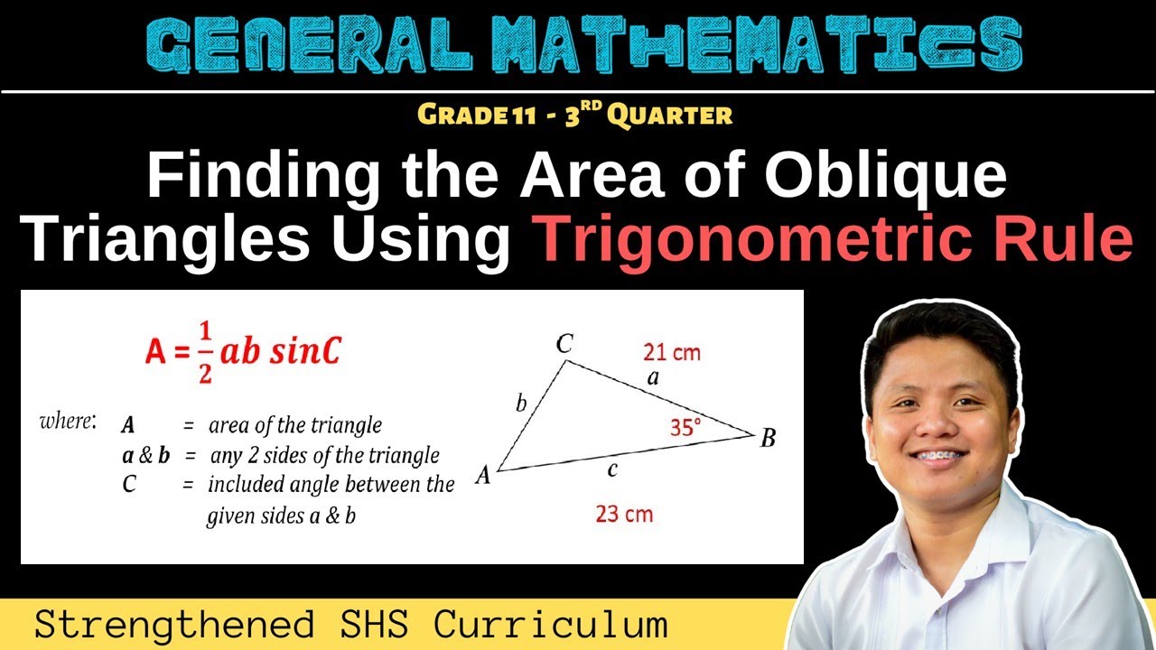 Finding the Area of Oblique Triangles Using Trigonometric Rule | Grade ...