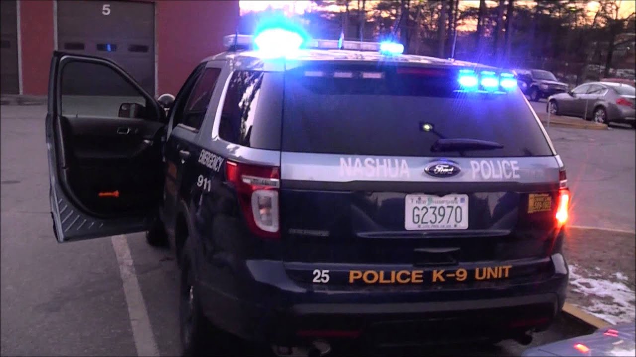 Nashua NH, NEW Police Ford Explorer Light Demo! - YouTube