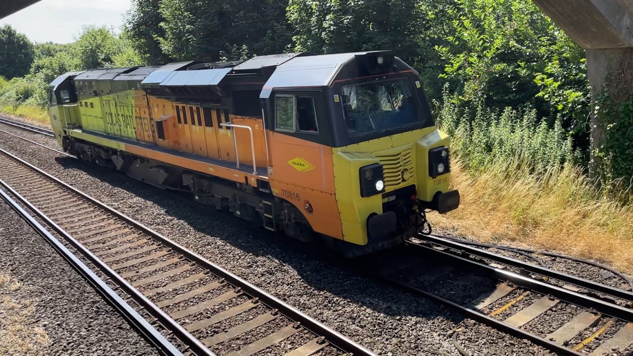 Class 70 | 70816 | Colas Rail Freight | Light Engine - YouTube