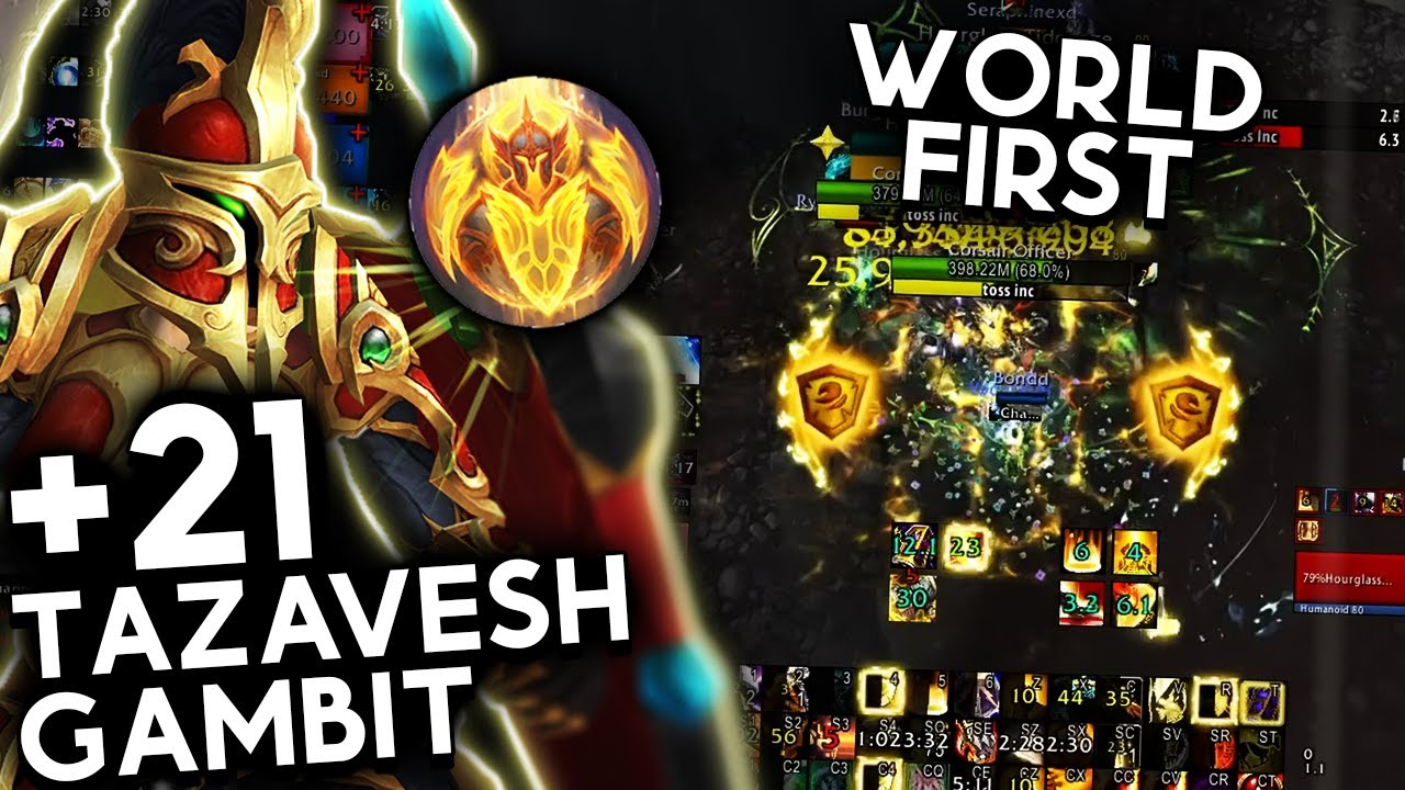 World first Gambit +21 | Lightsmith Prot Pally | TWW SEASON 3 M+ - YouTube