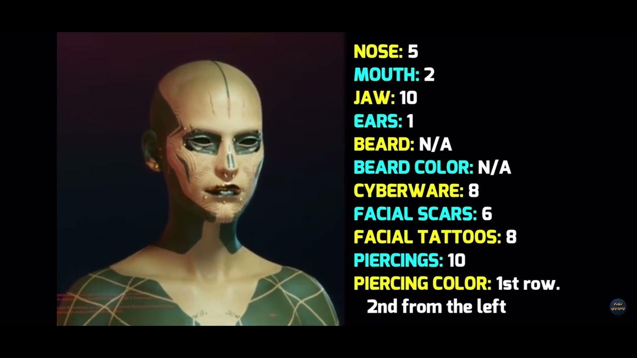 Female Maelstrom Character Creation - Cyberpunk 2077 - YouTube