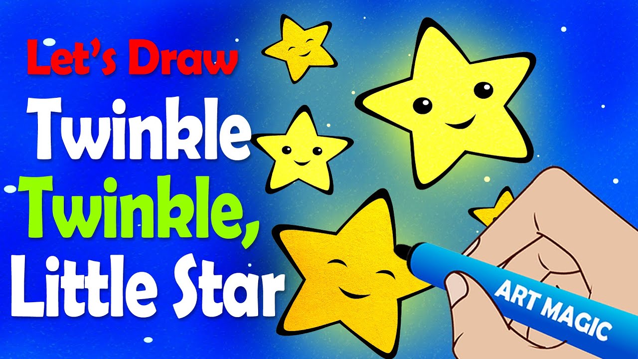 Twinkle, Twinkle, Little Star: Learn to Draw Step-by-Step - YouTube