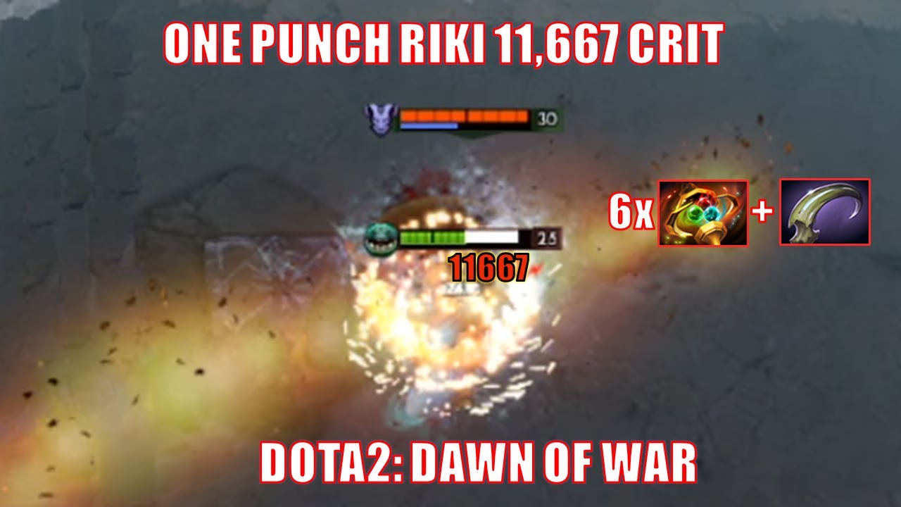 IMBA RIKI 11K CRIT 6 APEXs + IMP CLAW [Dota2: Dawn of War][Road to ...
