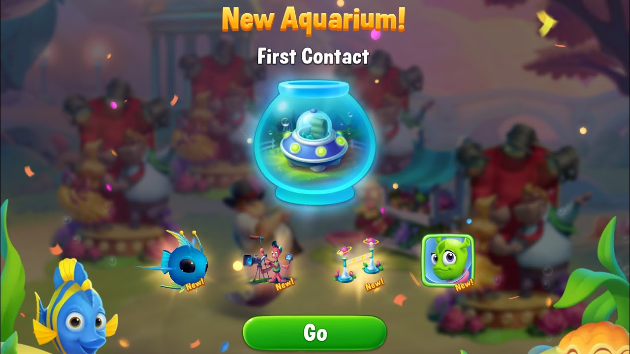@Fishdom Got New Aquarium “First Contract” - YouTube