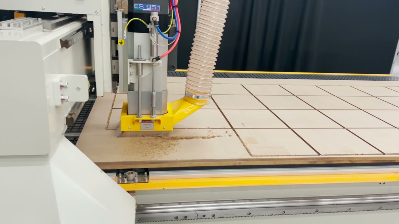 MDF Squares on CNC Router - YouTube
