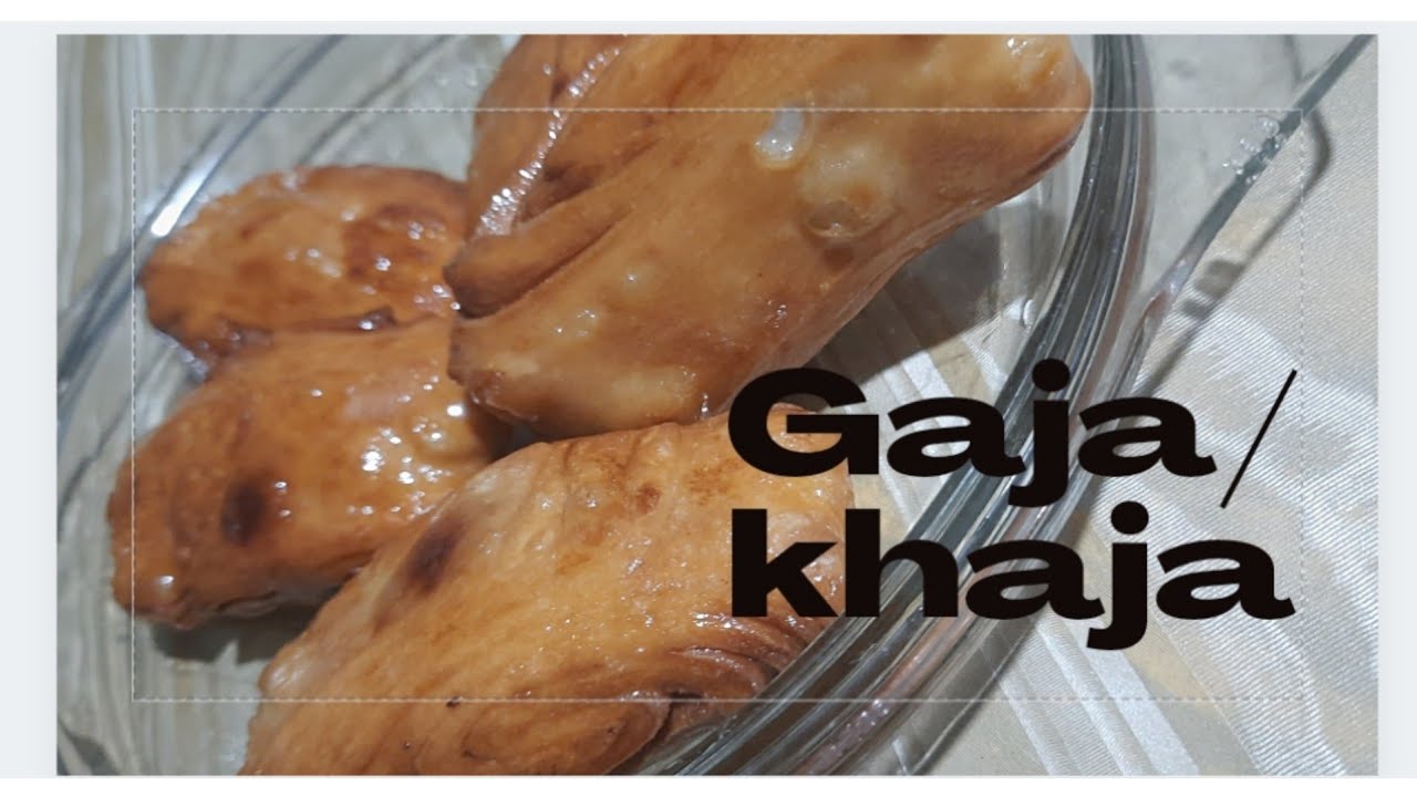 sweet gaja/khaja - YouTube