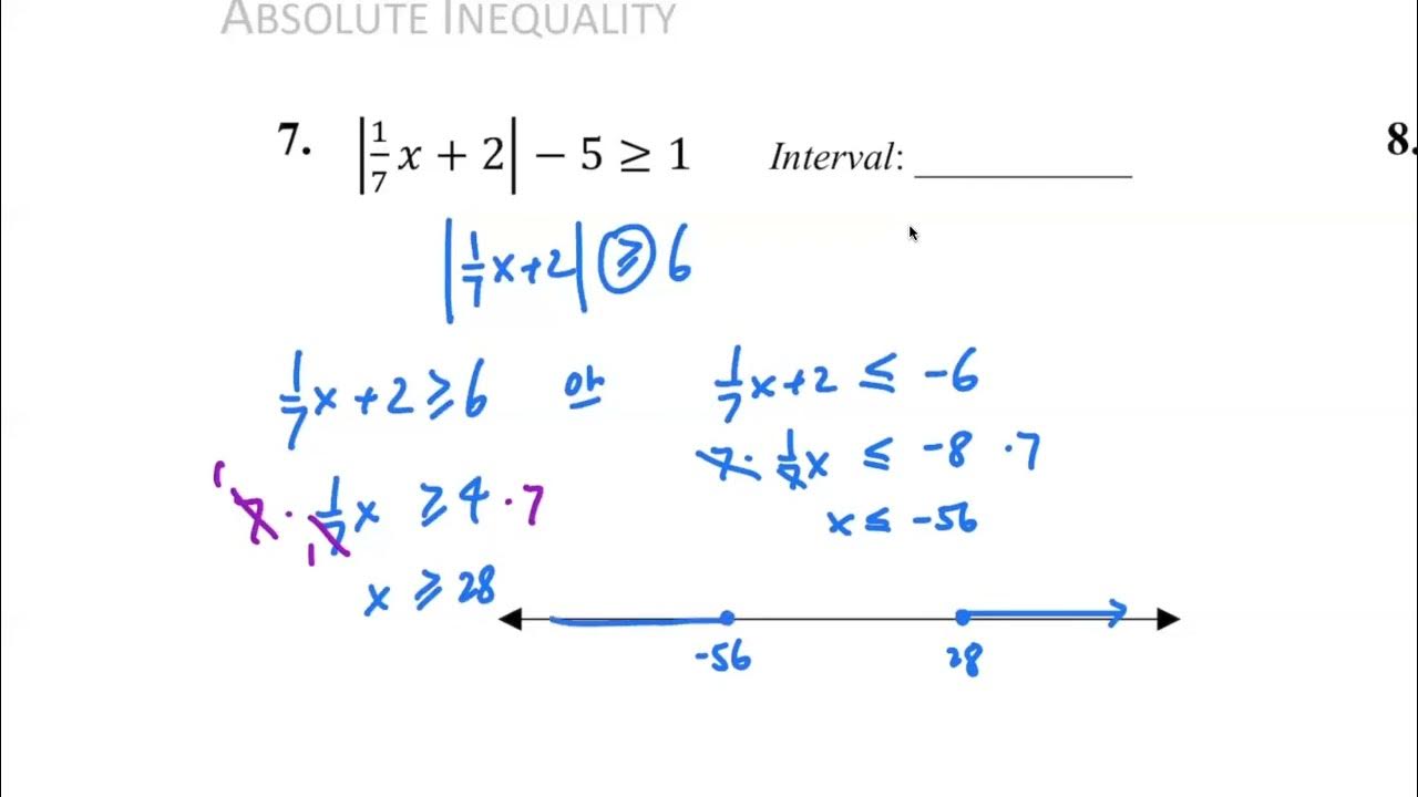 [Alg2] Absolute Value Inequality - Level 2 Examples - YouTube