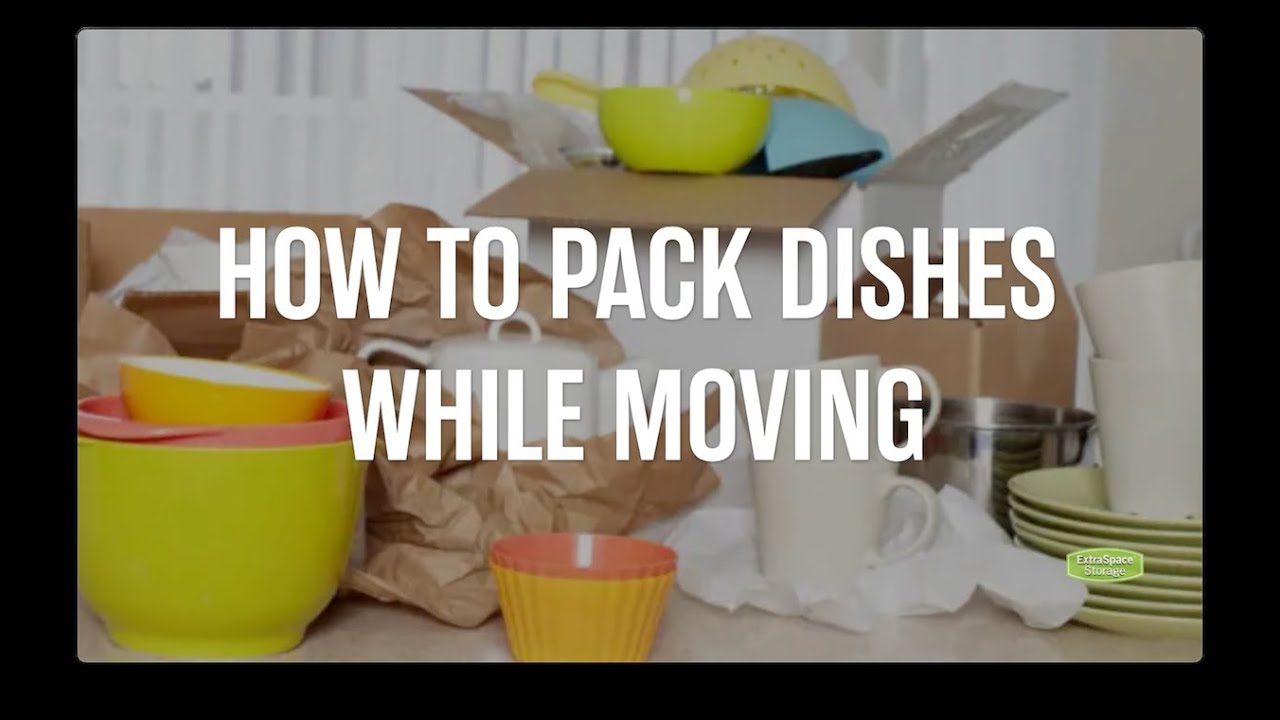 How to Pack Dishes While Moving - YouTube