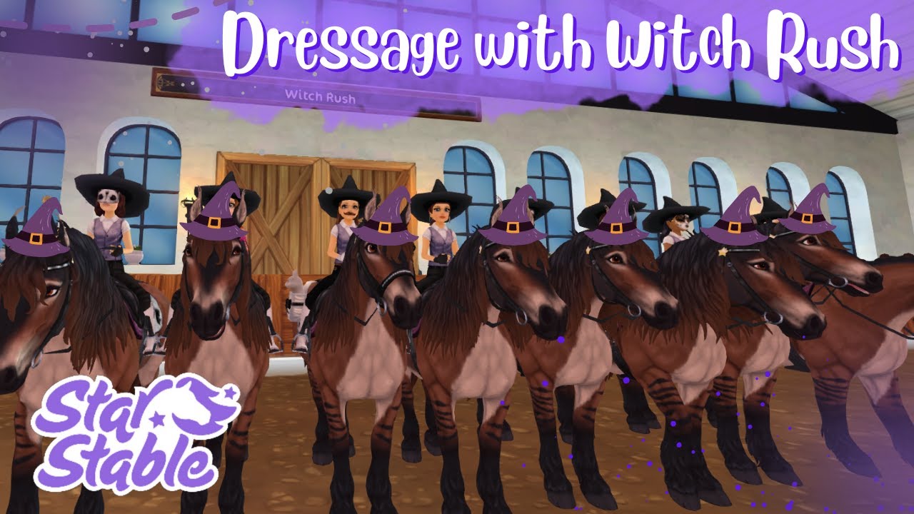 Attempting dressage with Witch Rush in Star Stable - YouTube