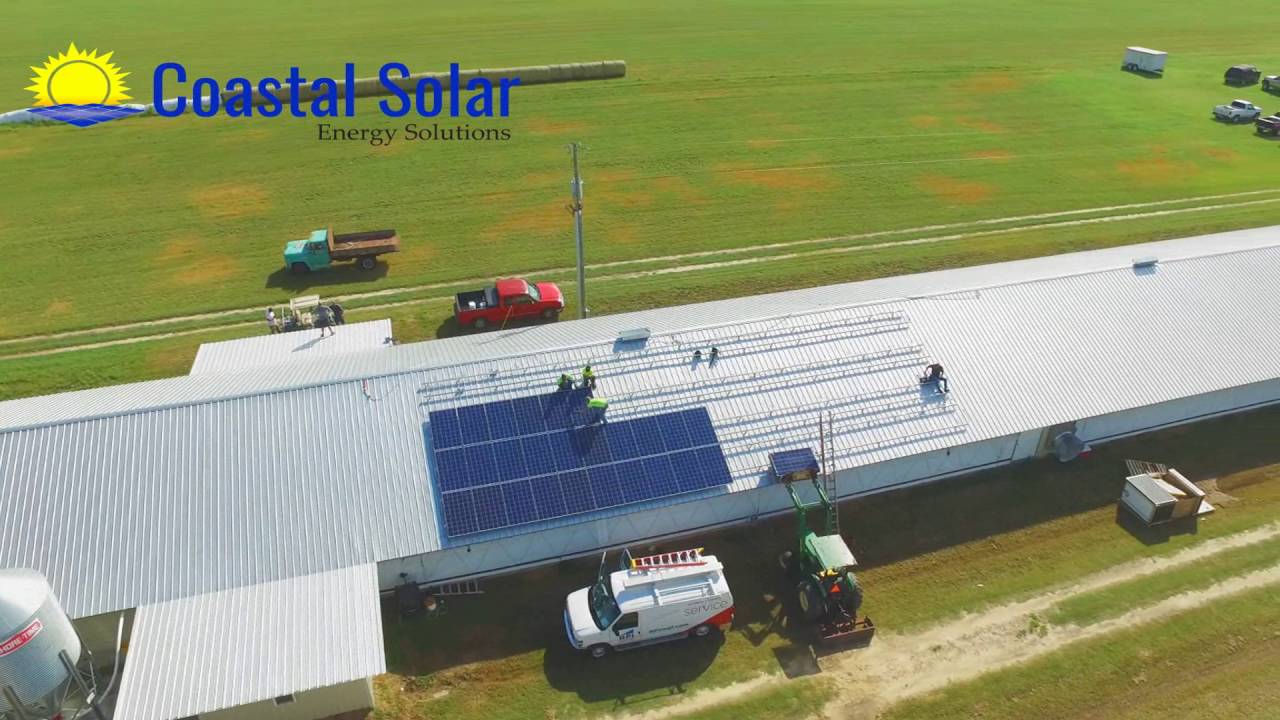 20kw Solar Poultry Install - YouTube