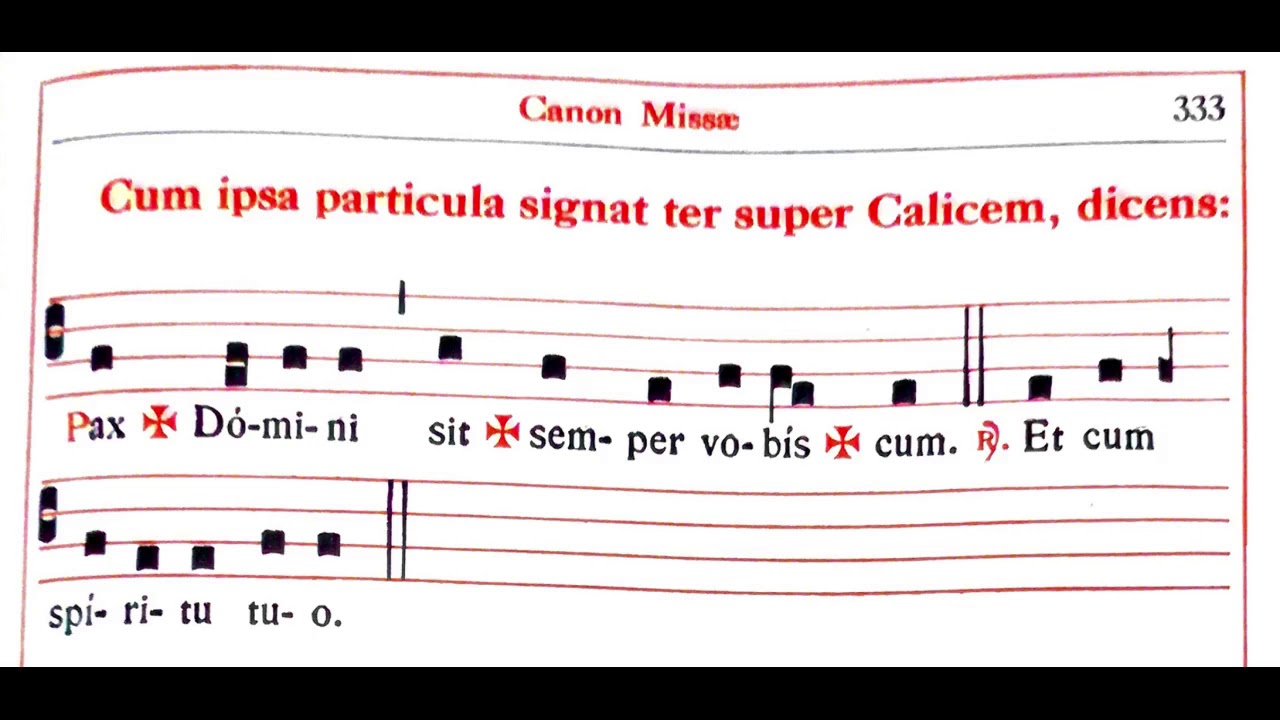 Pax Domini sit semper vobiscum - YouTube