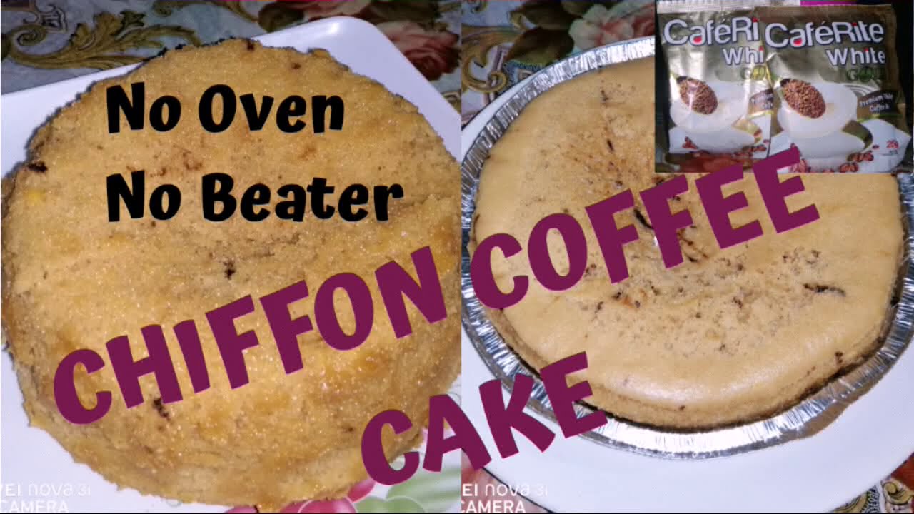 How to make CHIFFON CAKE COFFEE Flavor - YouTube