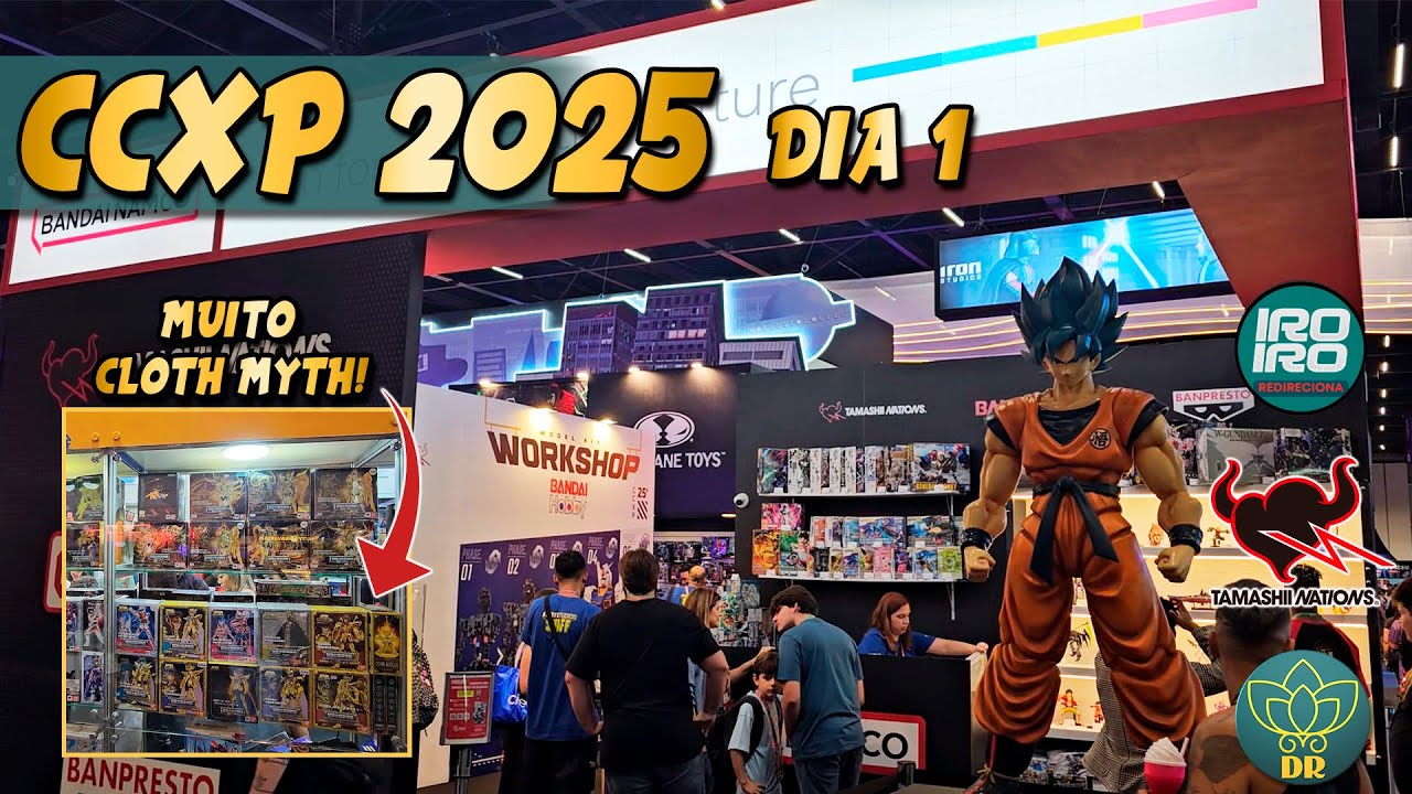 CCXP 2025 Dia 1 - Visitando o Stand da Bandai Brasil, Good Smile e loja ...