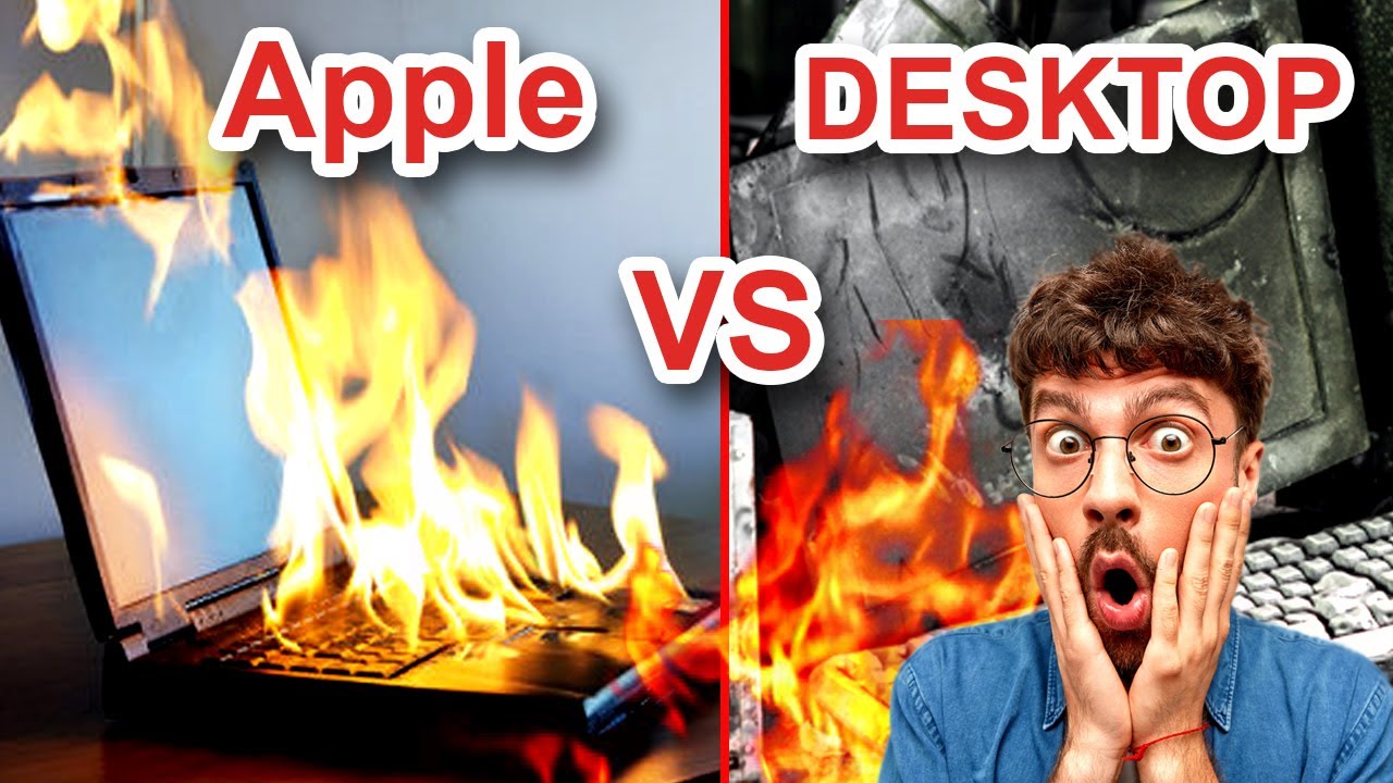 PC or a Mac catching fire. - YouTube