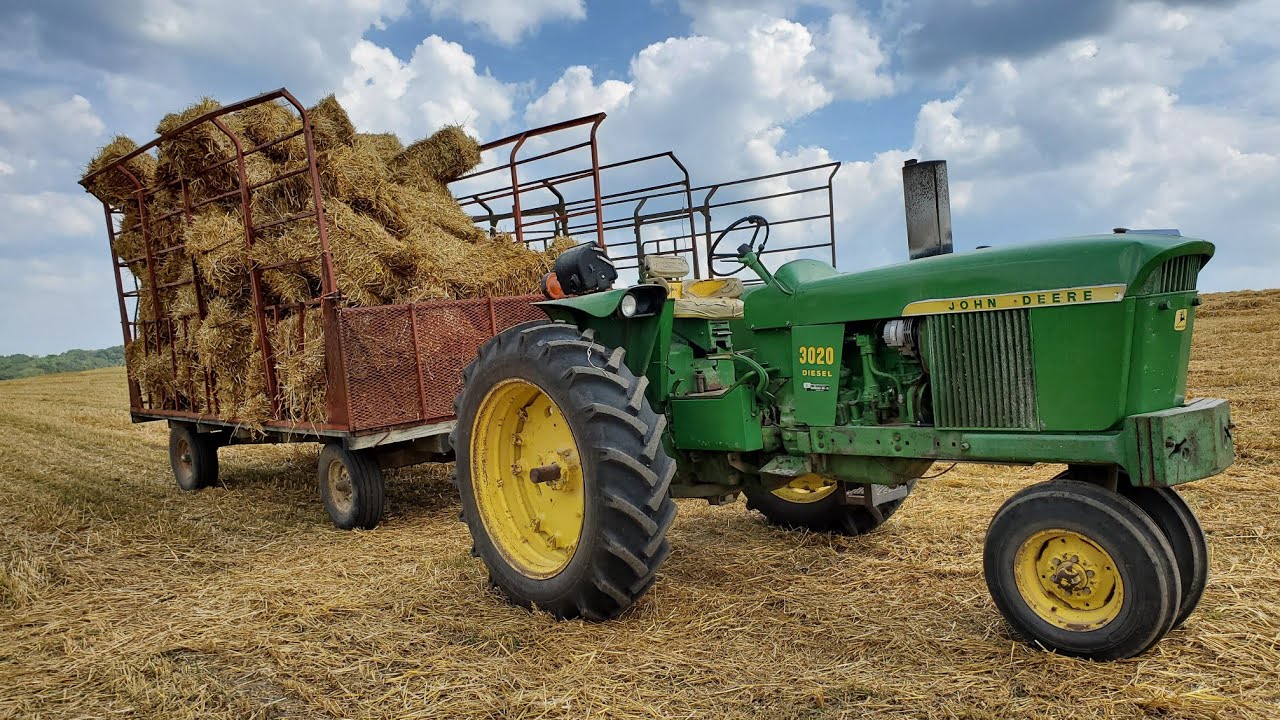 Small Square Baling Straw - YouTube