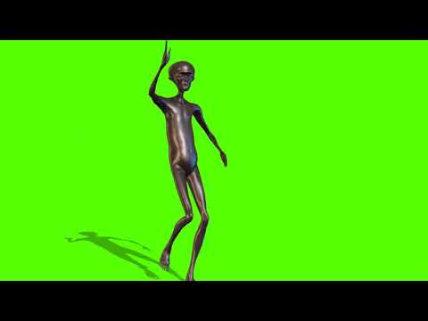 Howard the alien dance green screen - YouTube