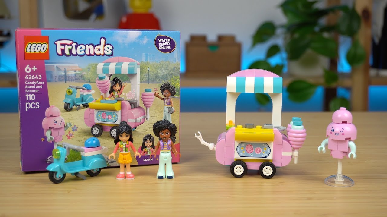 Building the LEGO Friends Candy Floss Stand - YouTube