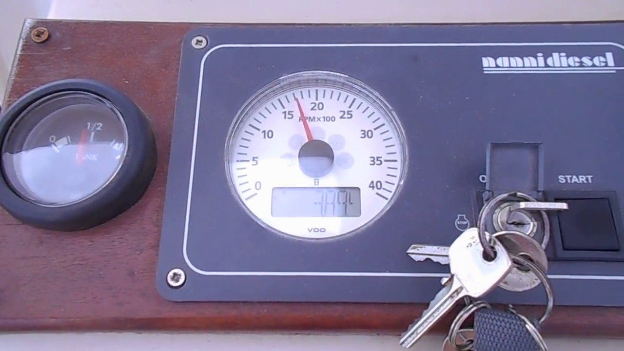 Nanni diesel 30cv sound of 3 cyl diesel DSCN6567 - YouTube