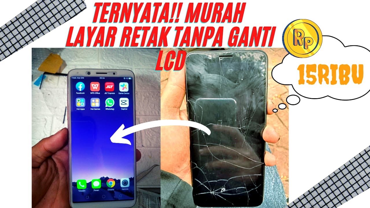 TERNYATA MURAH || begini Cara Perbaiki Layar HP Retak Oppo F5 - YouTube