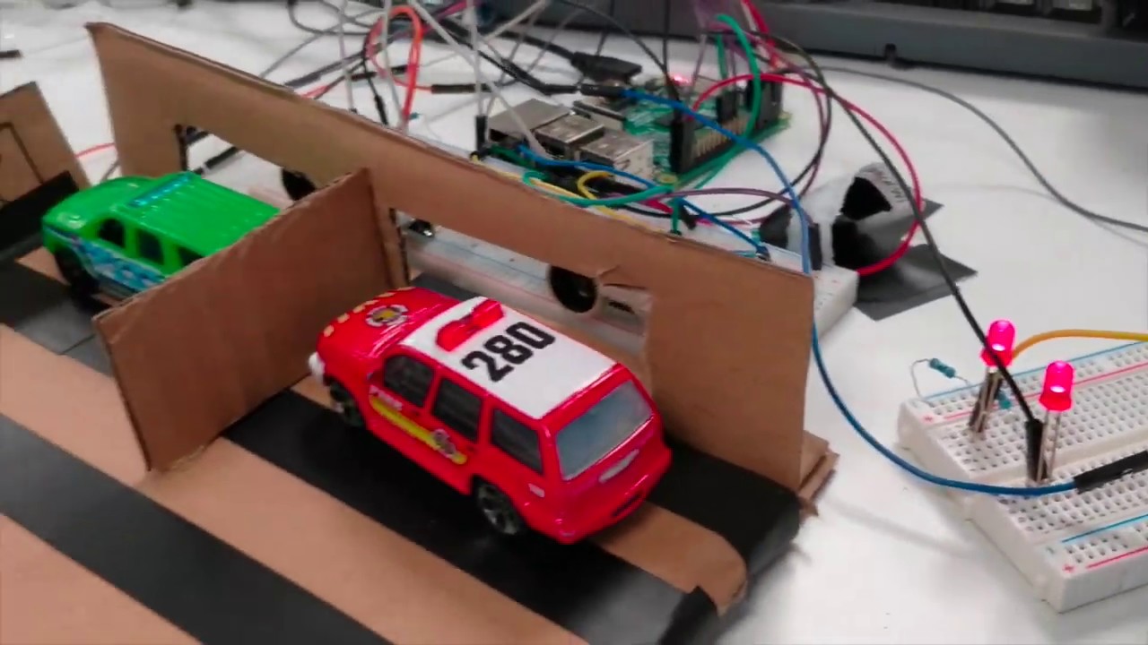 Smart Car Parking System from raspberry pi !!! - YouTube