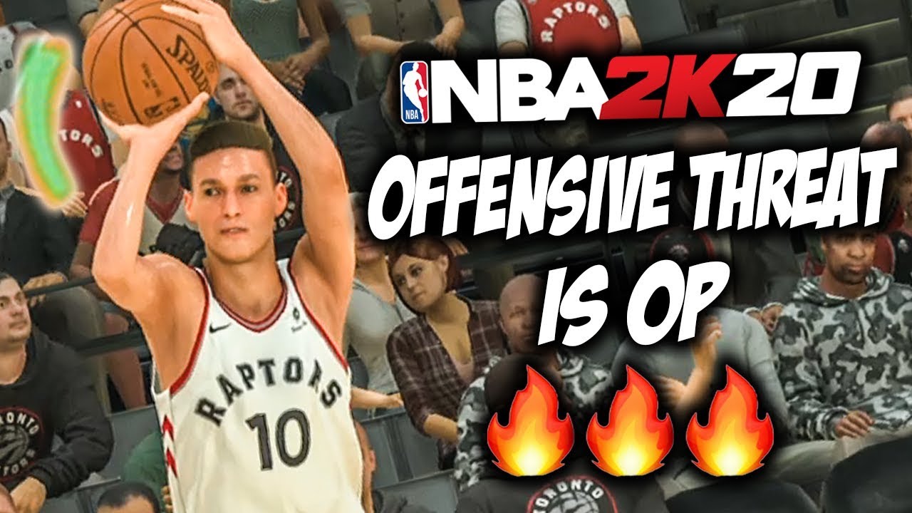 THE OFFENSIVE THREAT MY PLAYER BUILD IN NBA 2K20 IS OP!! - YouTube