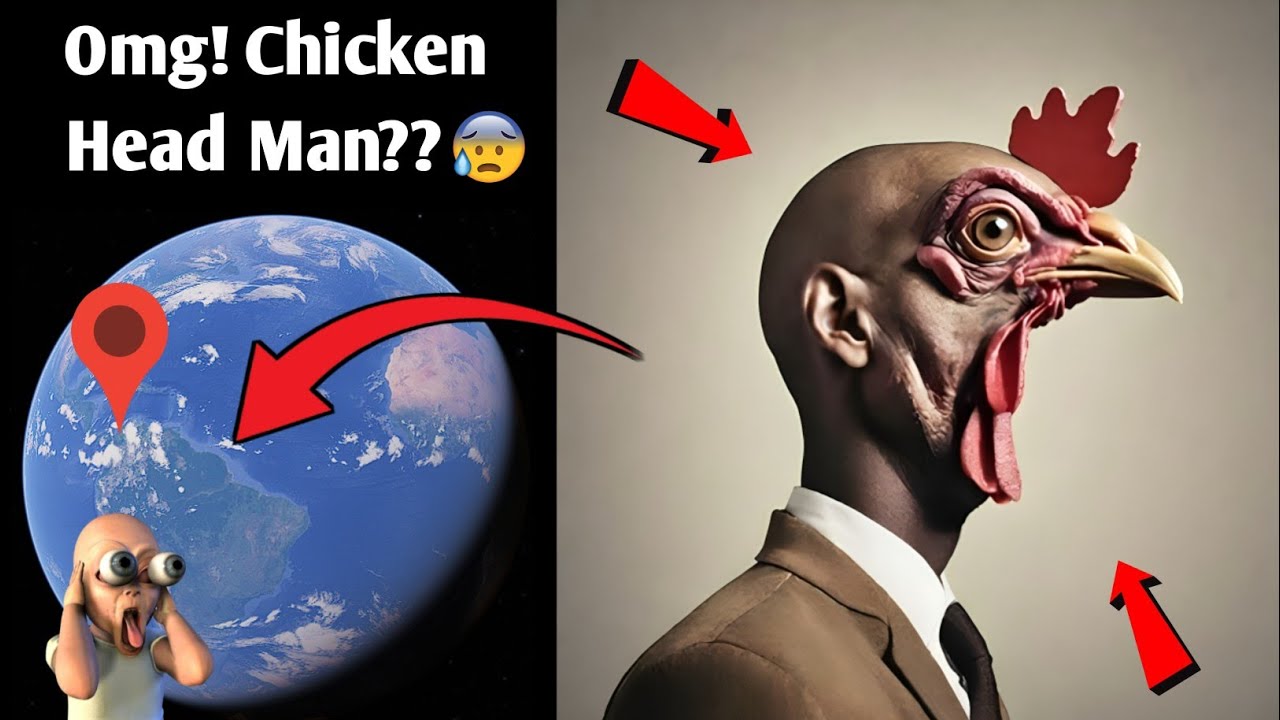 🤯 I Found Very Strange Chicken Head Man 🐓 in Real Life On Google Earth ...