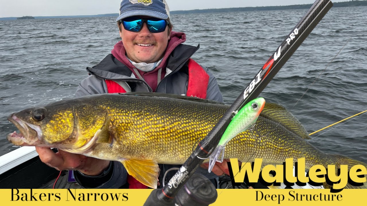 Trophy Walleye on Deep Offshore Structure - YouTube